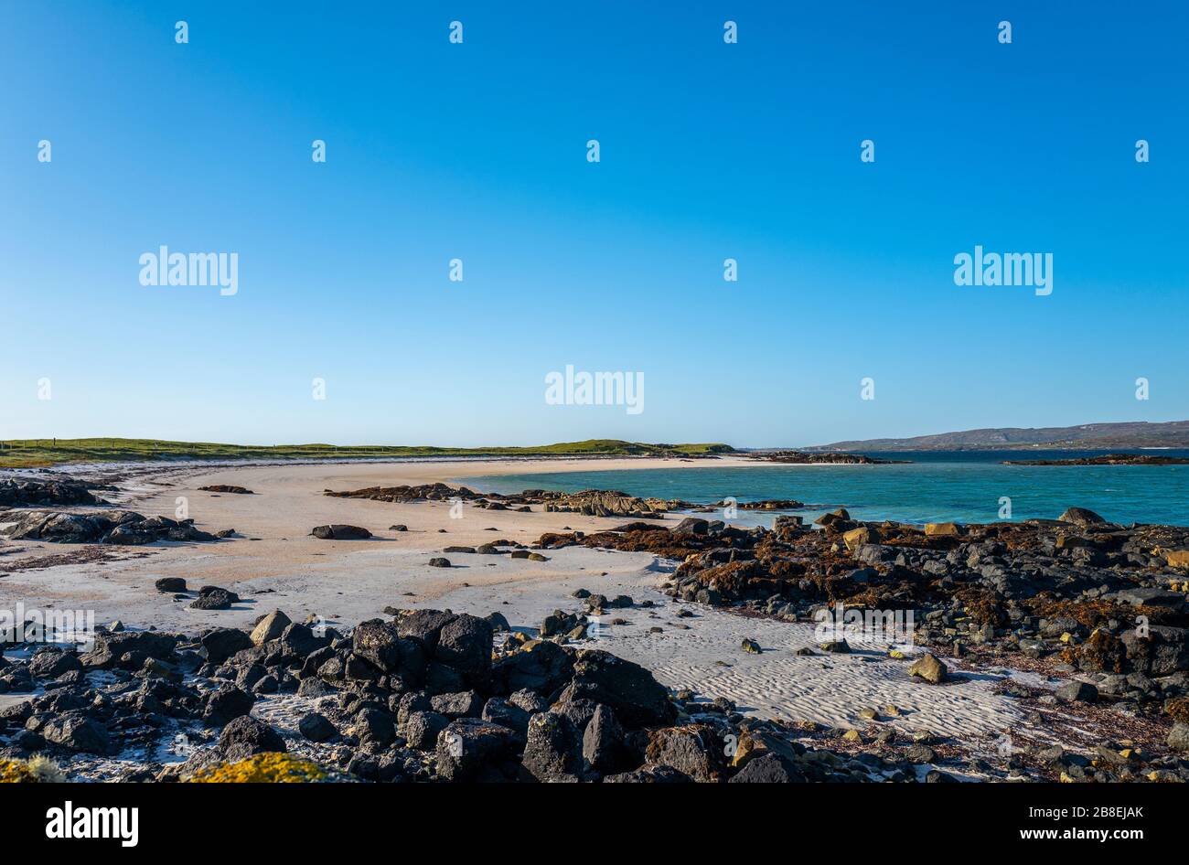 Mannin beach, Connemara. Connemara National Park is one of six national ...