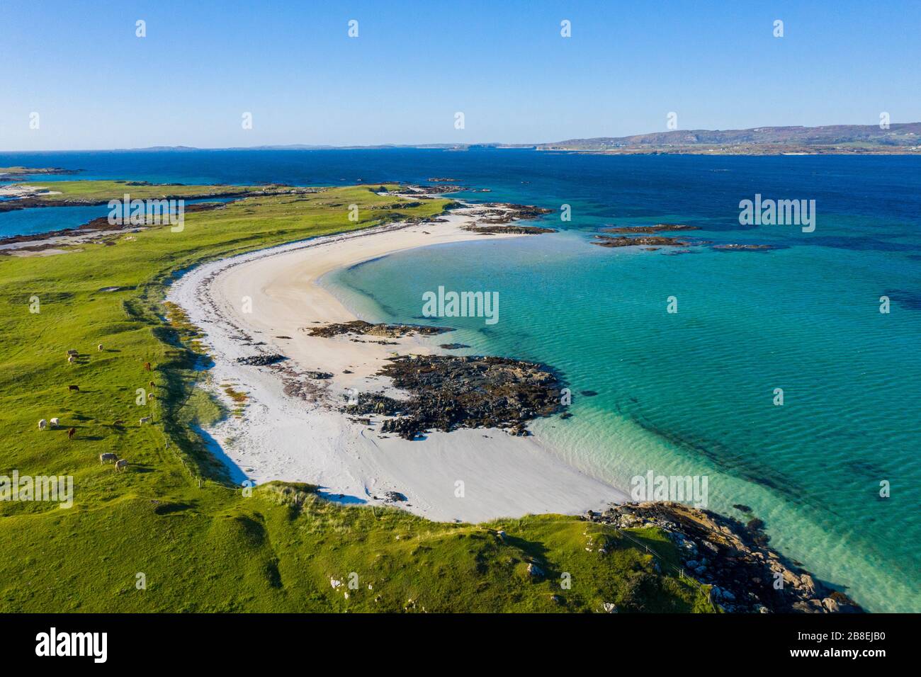 Mannin beach, Connemara. Connemara National Park is one of six national ...