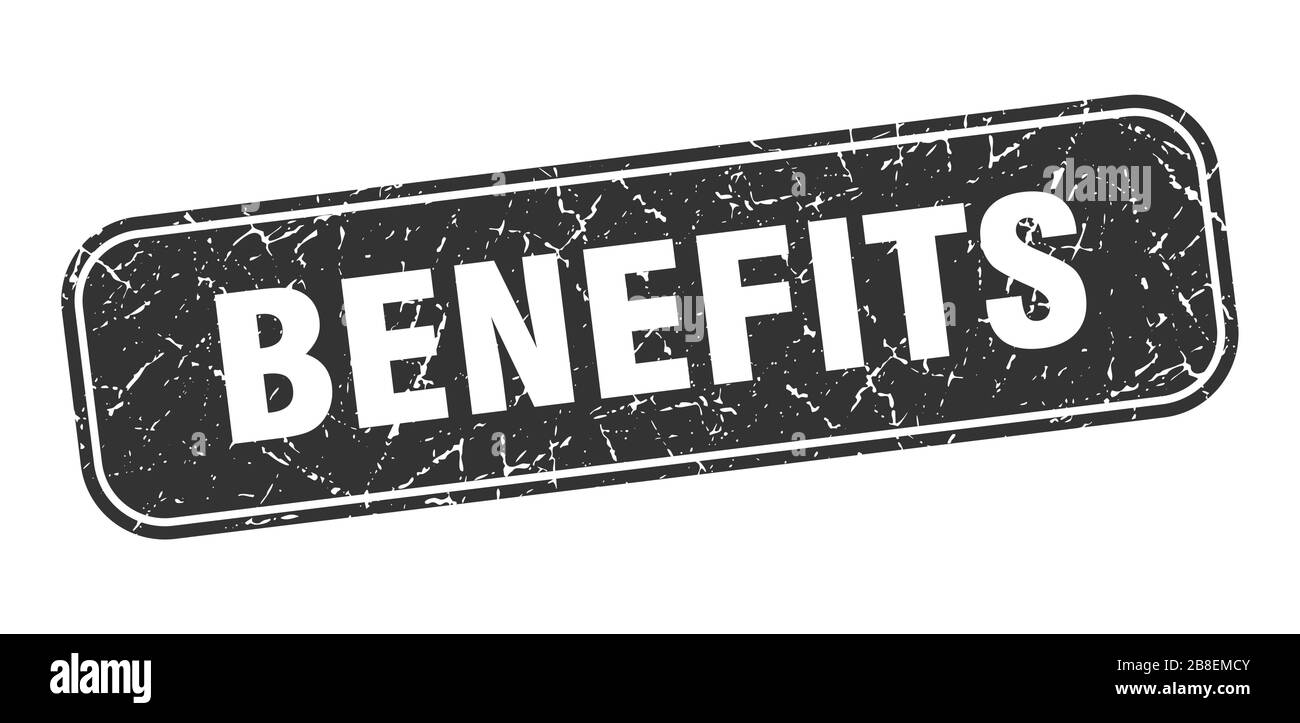 Benefits stamp Black and White Stock Photos & Images - Alamy