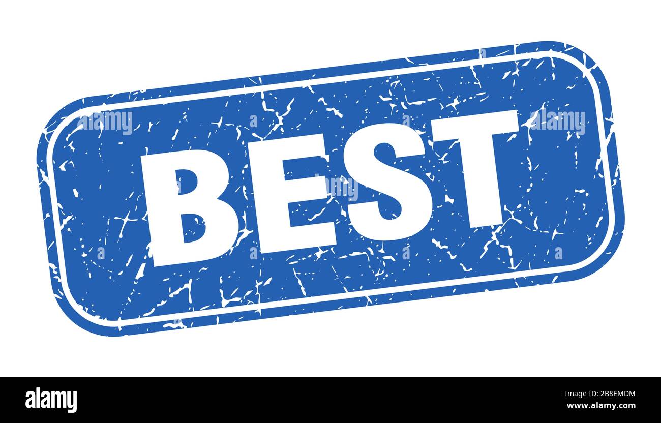 best stamp. best square grungy blue sign Stock Vector Image & Art - Alamy