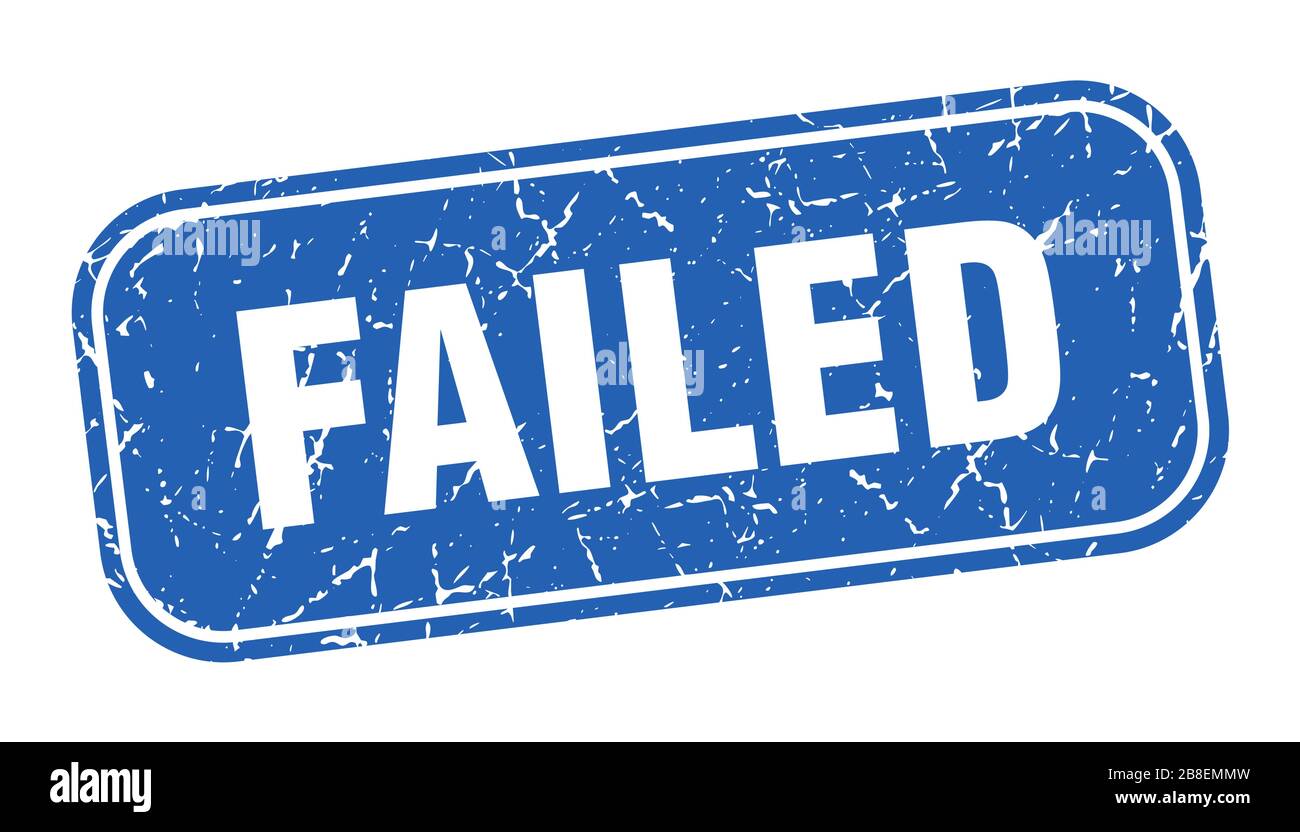 failed stamp. failed square grungy blue sign Stock Vector Image & Art ...