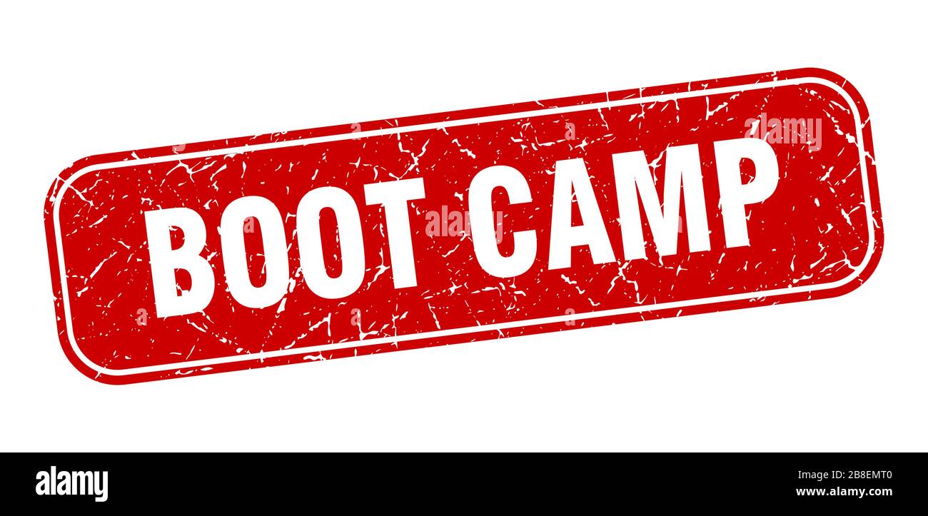 boot camp stamp. boot camp square grungy red sign Stock Vector Image ...