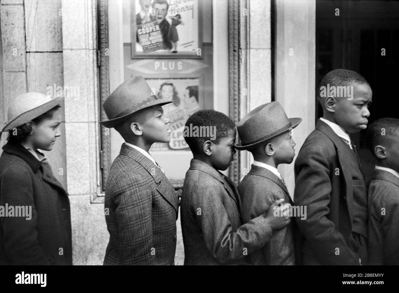 Half-Length Profiles of Children in front of Moving Picture Theater ...