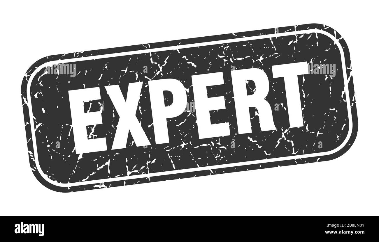 expert stamp. expert square grungy black sign Stock Vector Image & Art ...