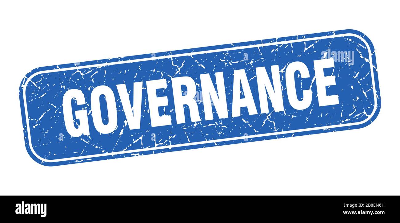 governance stamp. governance square grungy blue sign Stock Vector Image ...