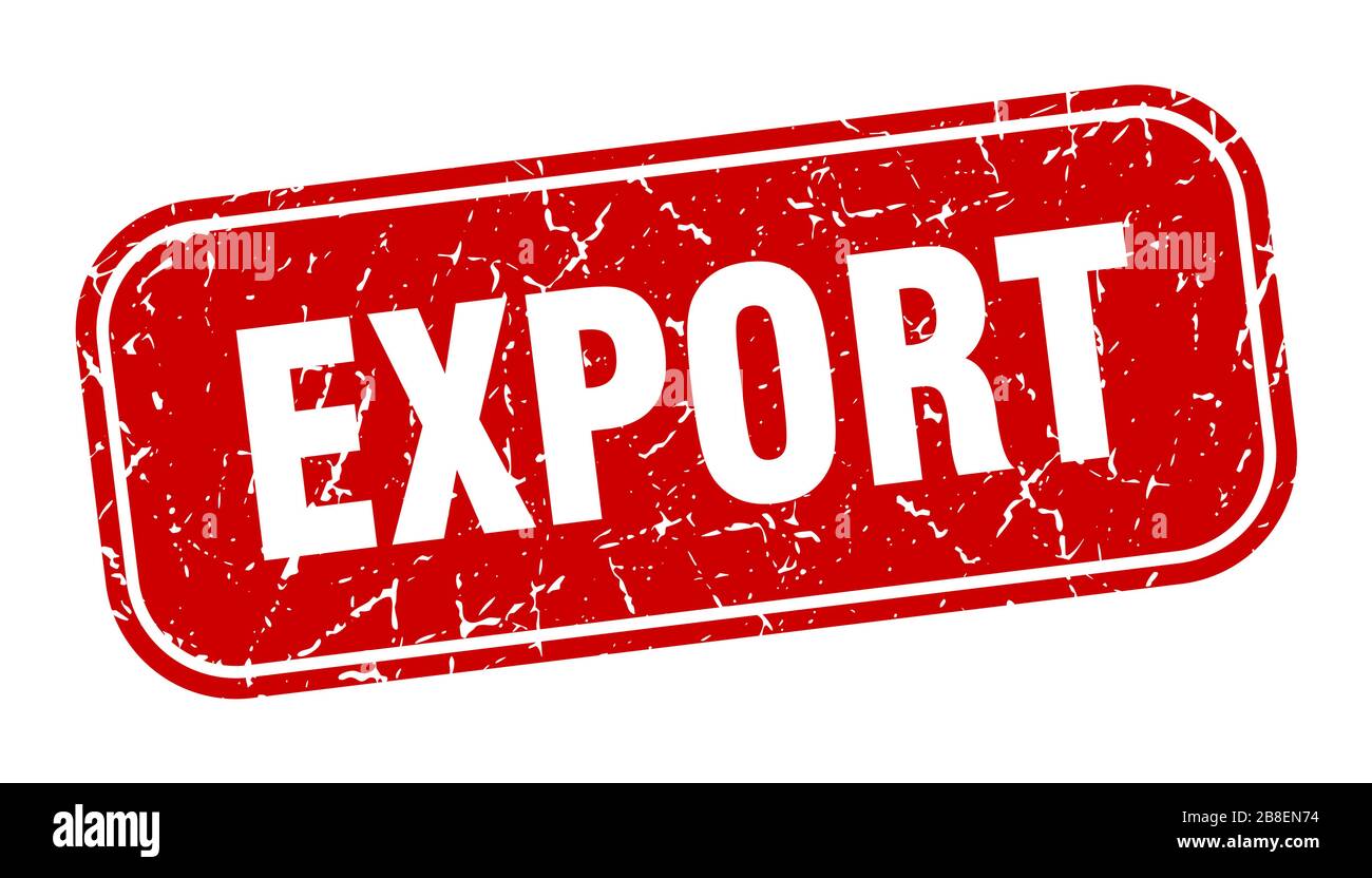 export stamp. export square grungy red sign Stock Vector Image & Art ...