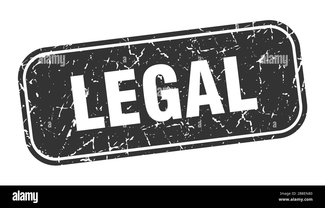 legal stamp. legal square grungy black sign Stock Vector Image & Art ...