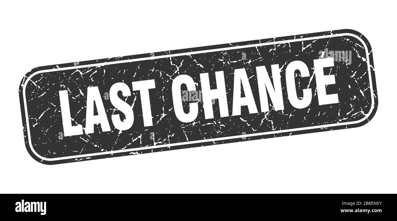 Last chance stamp square Cut Out Stock Images & Pictures - Alamy
