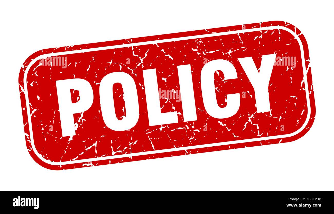 policy stamp. policy square grungy red sign Stock Vector Image & Art ...