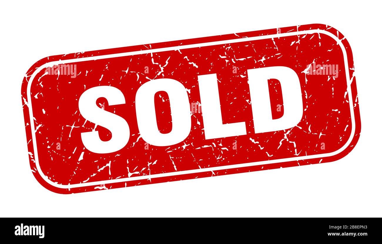 sold stamp. sold square grungy red sign Stock Vector Image & Art - Alamy