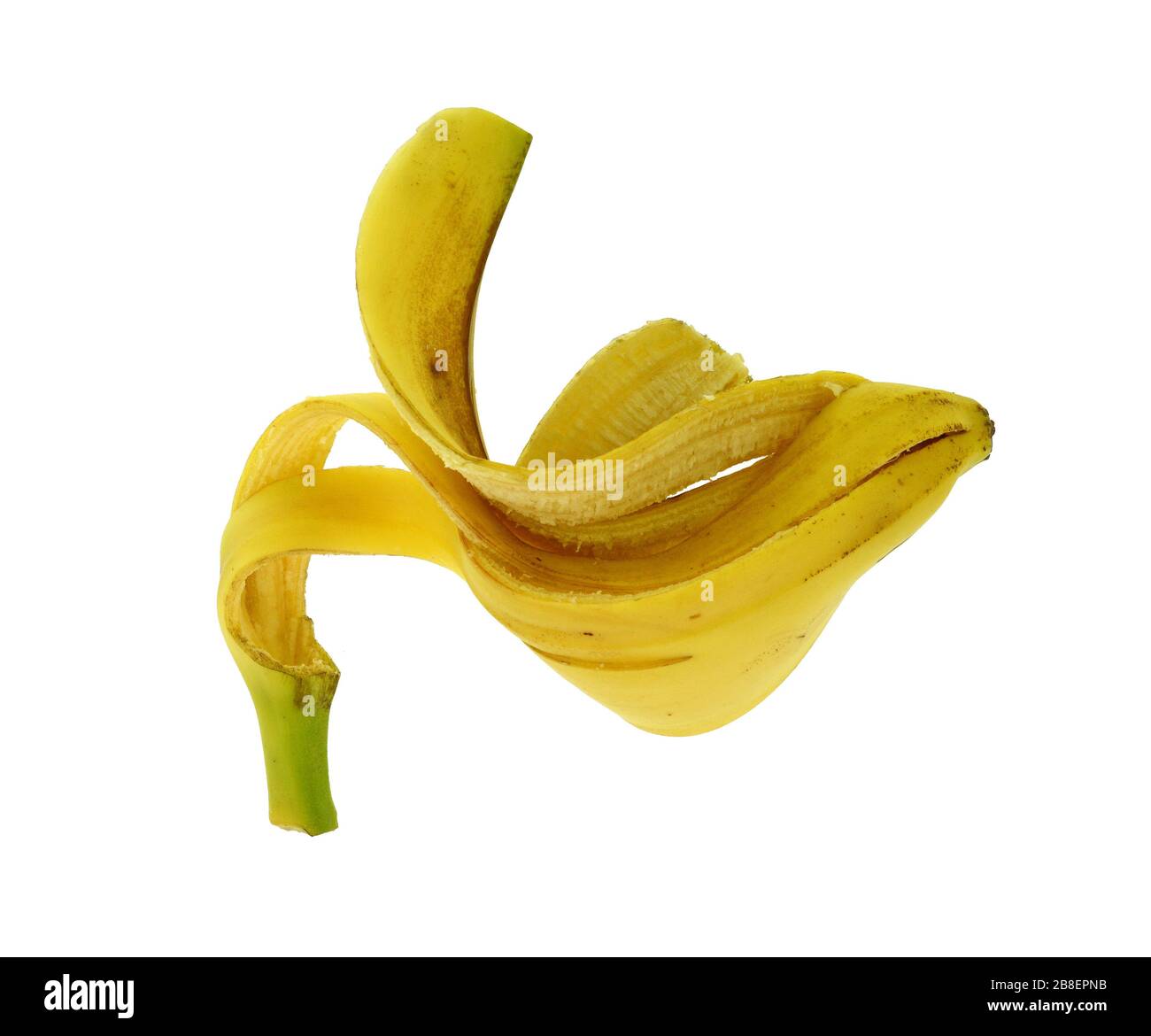 Bananas Skin isolated on white background. Banana peel close up Stock ...