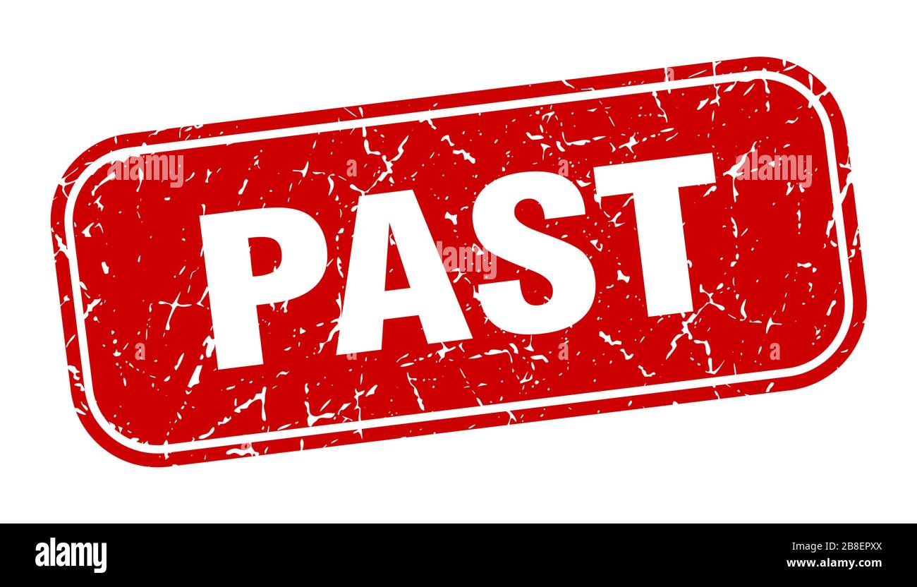past stamp. past square grungy red sign Stock Vector Image & Art - Alamy