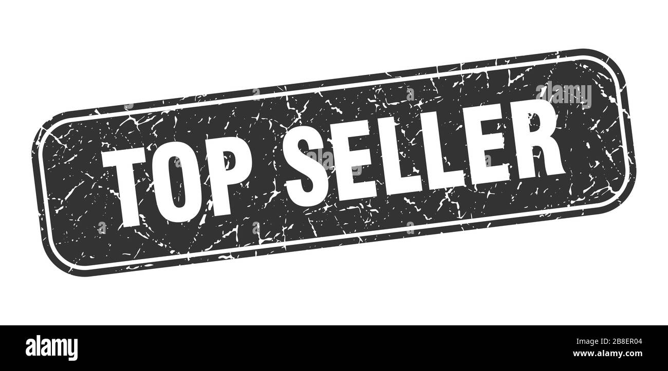 top seller stamp. top seller square grungy black sign Stock Vector ...