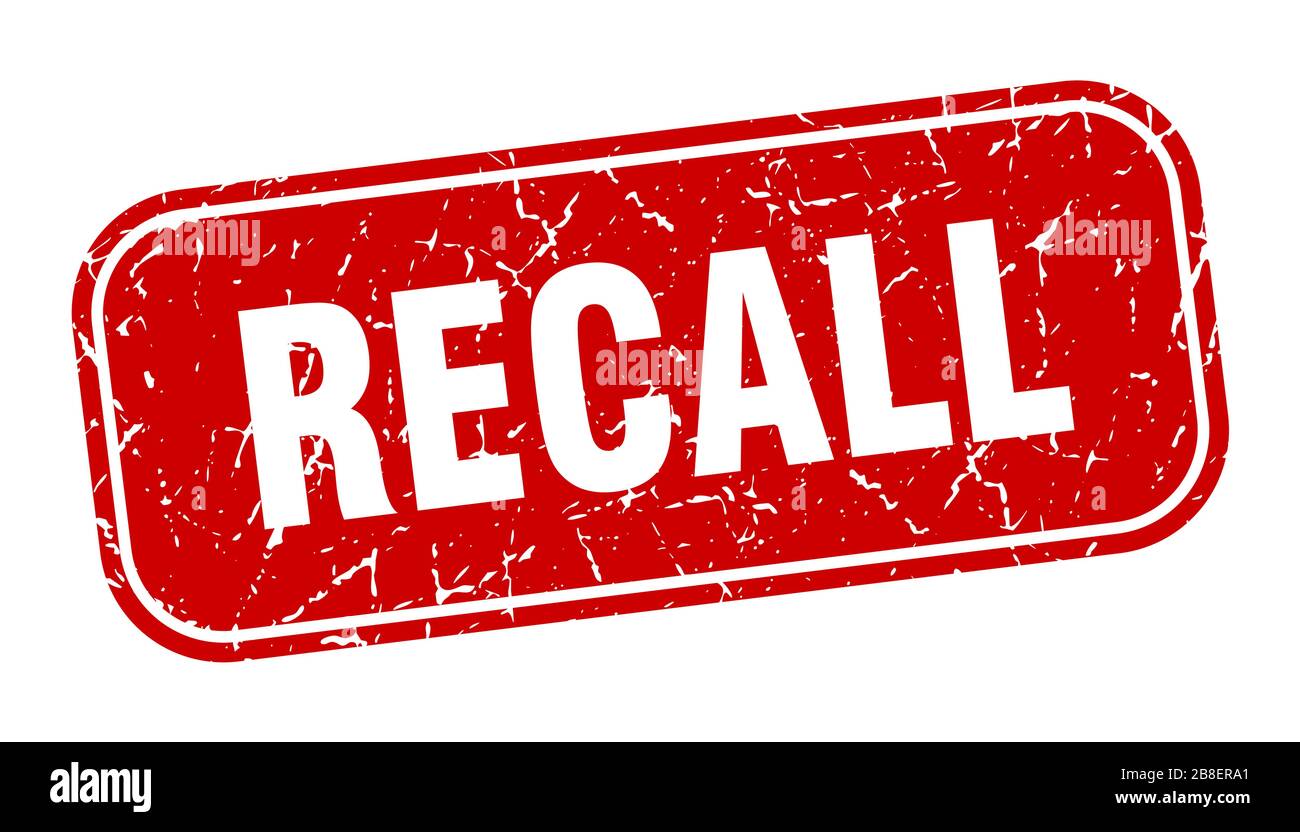 recall stamp. recall square grungy red sign Stock Vector Image & Art ...