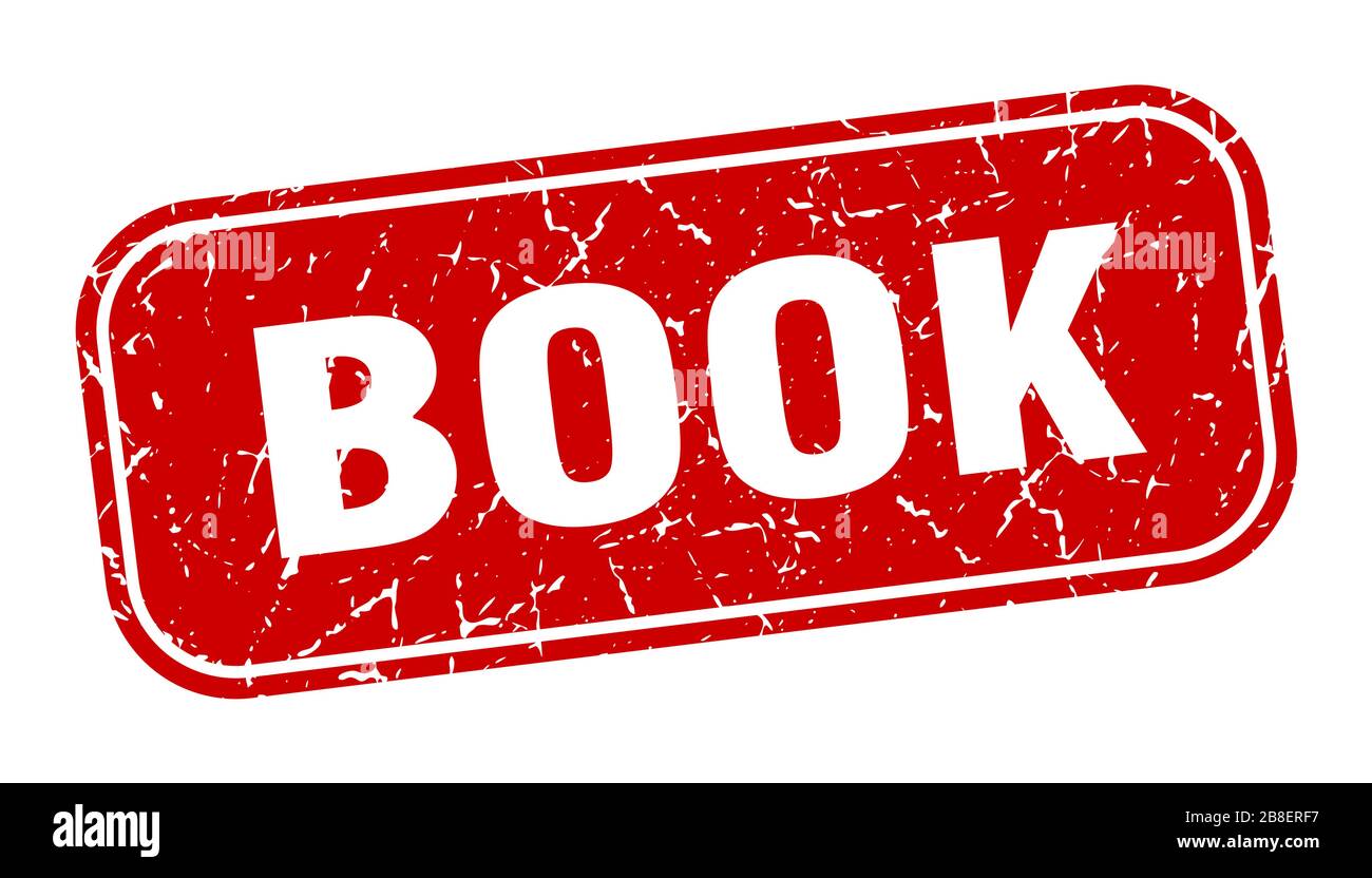 book stamp. book square grungy red sign Stock Vector Image & Art - Alamy