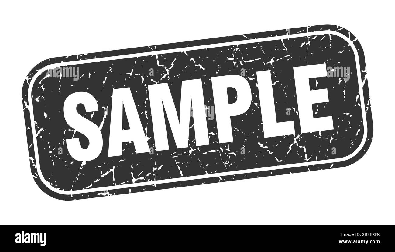 sample stamp. sample square grungy black sign Stock Vector Image & Art - Alamy