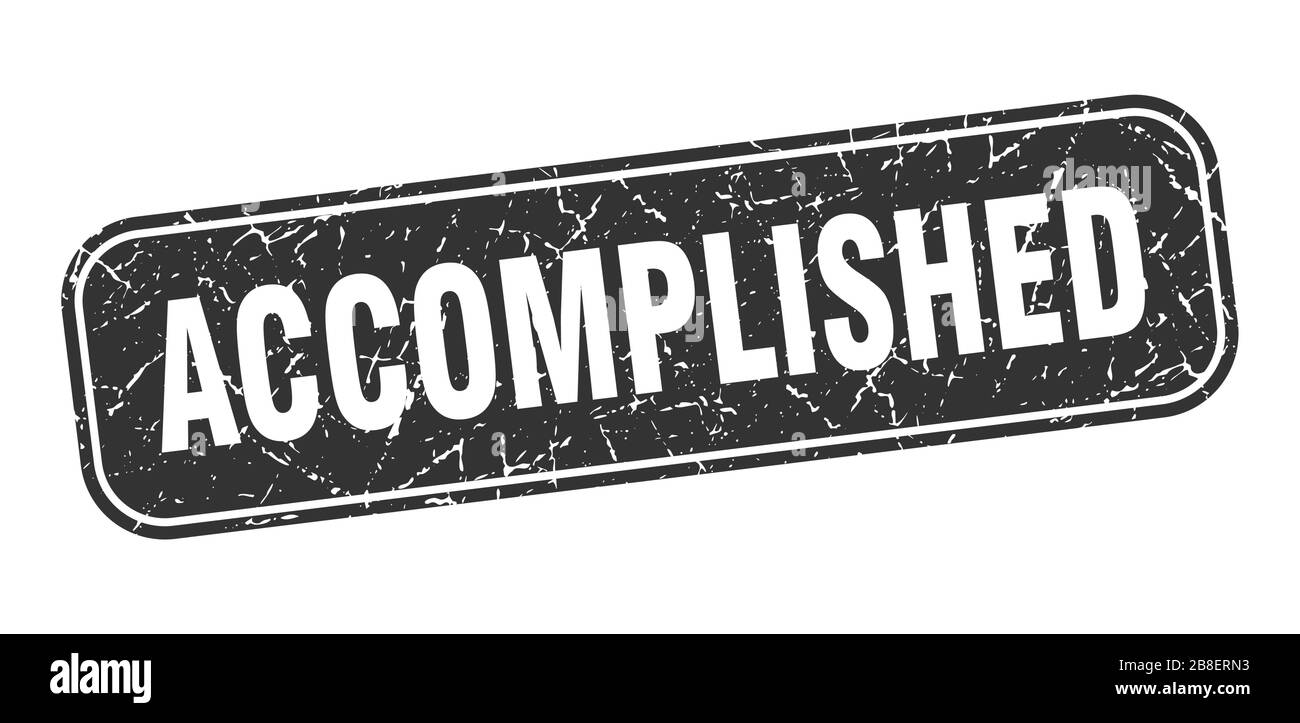 Accomplished stamp Black and White Stock Photos & Images - Alamy
