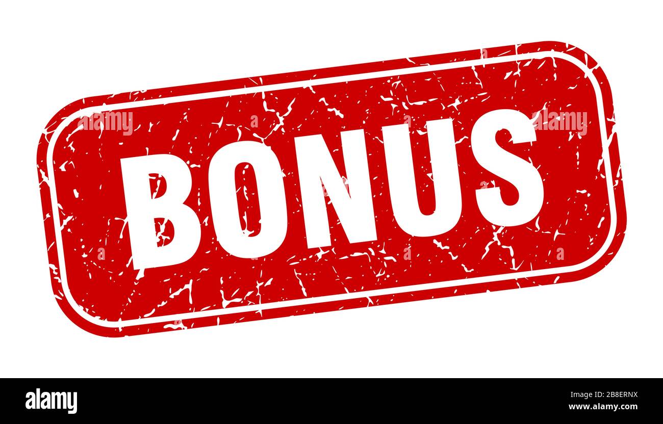 bonus stamp. bonus square grungy red sign Stock Vector Image & Art - Alamy