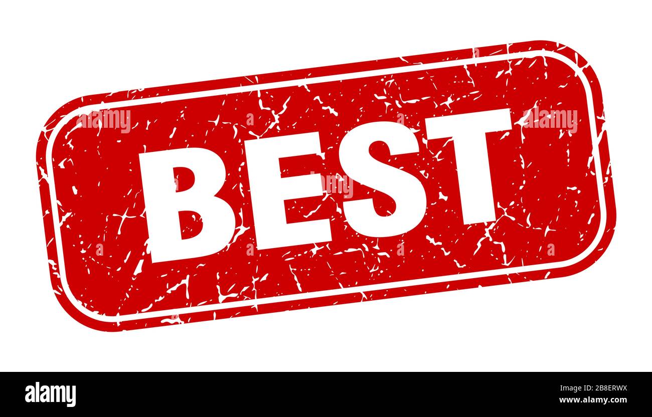best stamp. best square grungy red sign Stock Vector Image & Art - Alamy