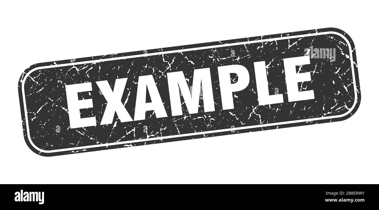 example stamp. example square grungy black sign Stock Vector Image & Art - Alamy