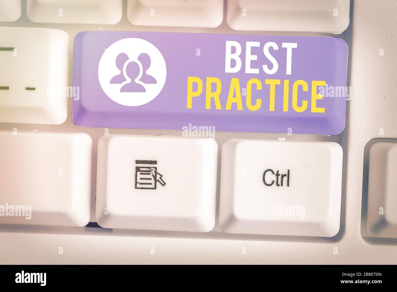 Text sign showing Best Practice. Business photo showcasing commercial ...