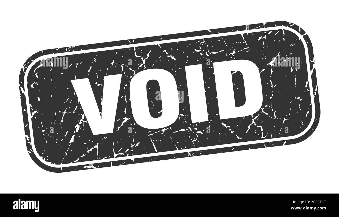 void stamp. void square grungy black sign Stock Vector Image & Art - Alamy