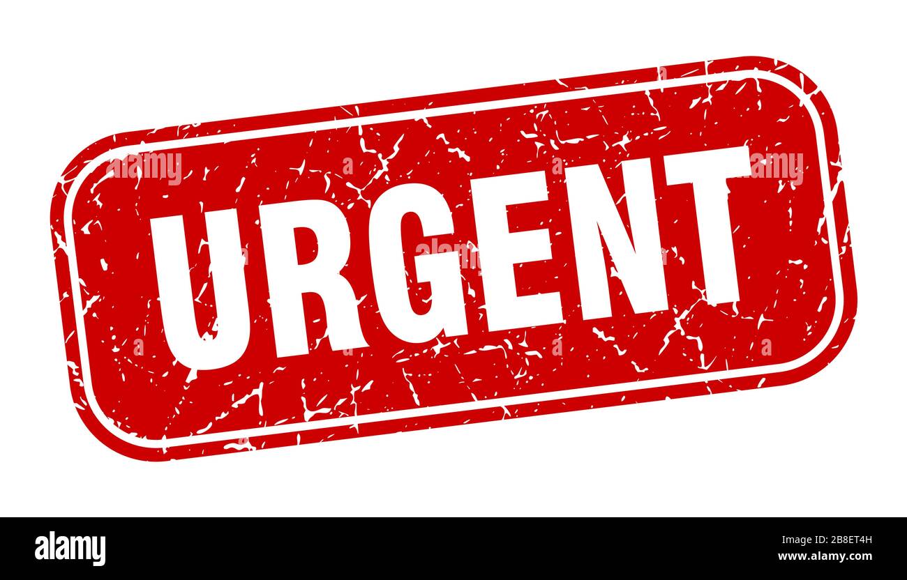 urgent stamp. urgent square grungy red sign Stock Vector Image & Art ...