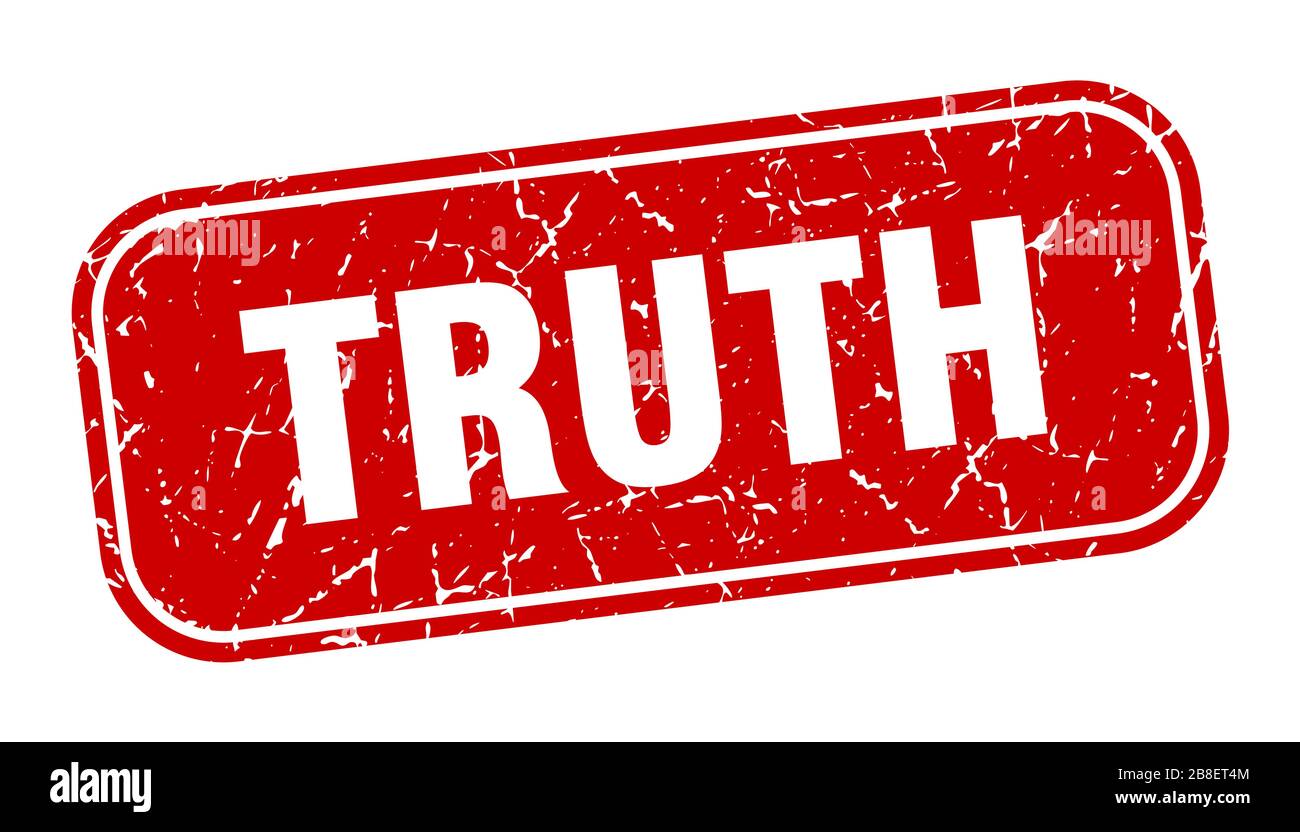 truth stamp. truth square grungy red sign Stock Vector Image & Art - Alamy