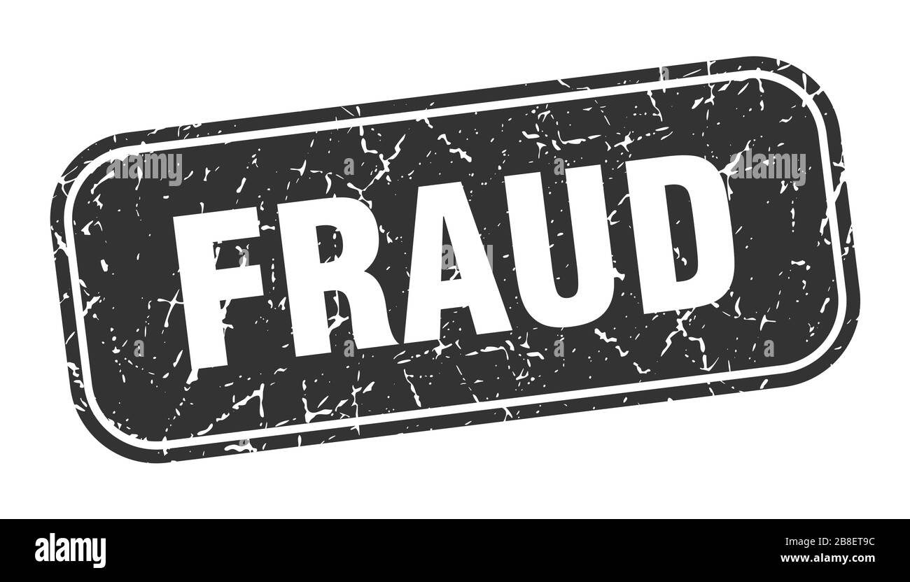 fraud stamp. fraud square grungy black sign Stock Vector Image & Art ...