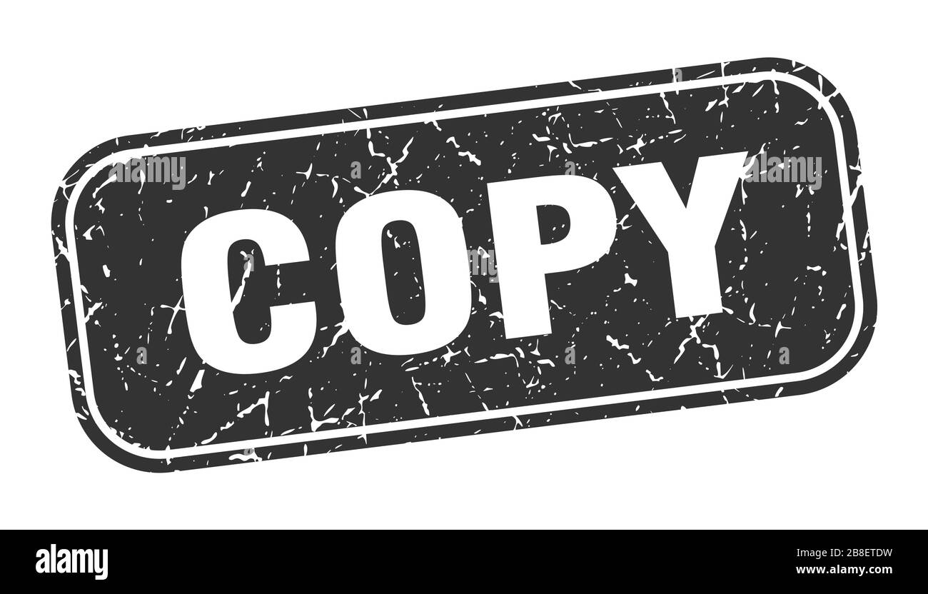 copy stamp. copy square grungy black sign Stock Vector Image & Art - Alamy