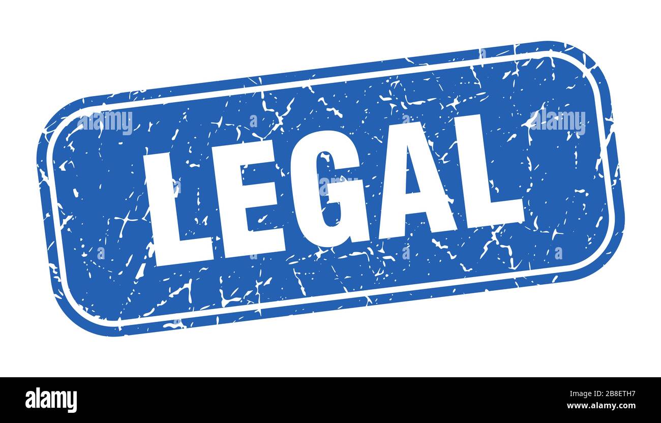 legal stamp. legal square grungy blue sign Stock Vector Image & Art - Alamy