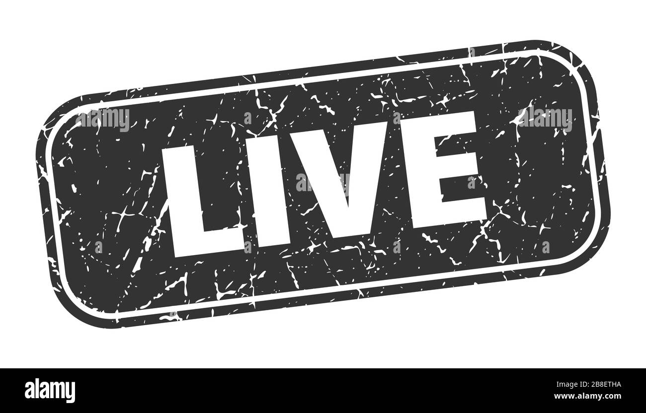Live stamp sign seal Black and White Stock Photos & Images - Alamy