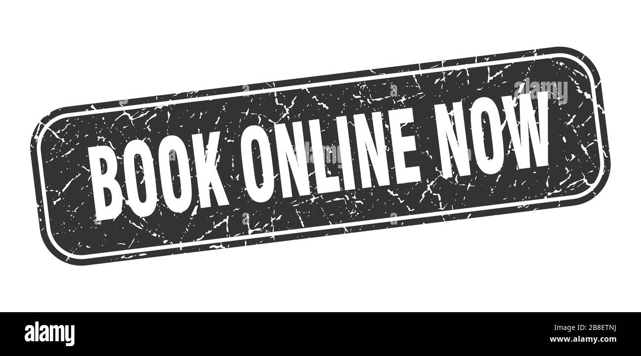 Book now sticker sign Black and White Stock Photos & Images - Alamy