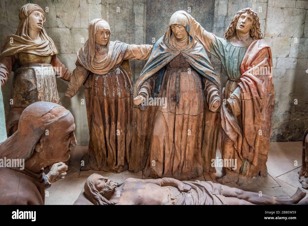 Group of people crying on the death of Jesus Christ Stock Photo - Alamy