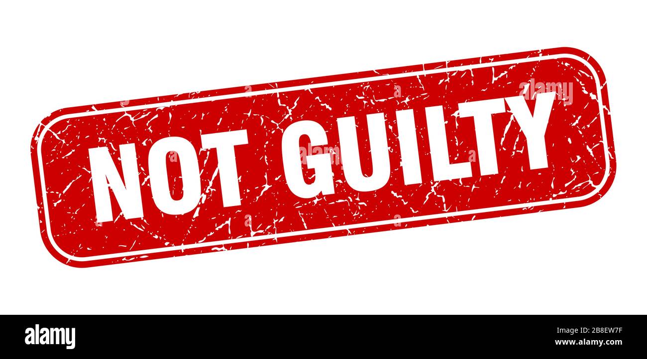Not guilty stamp Stock Vector Images - Alamy
