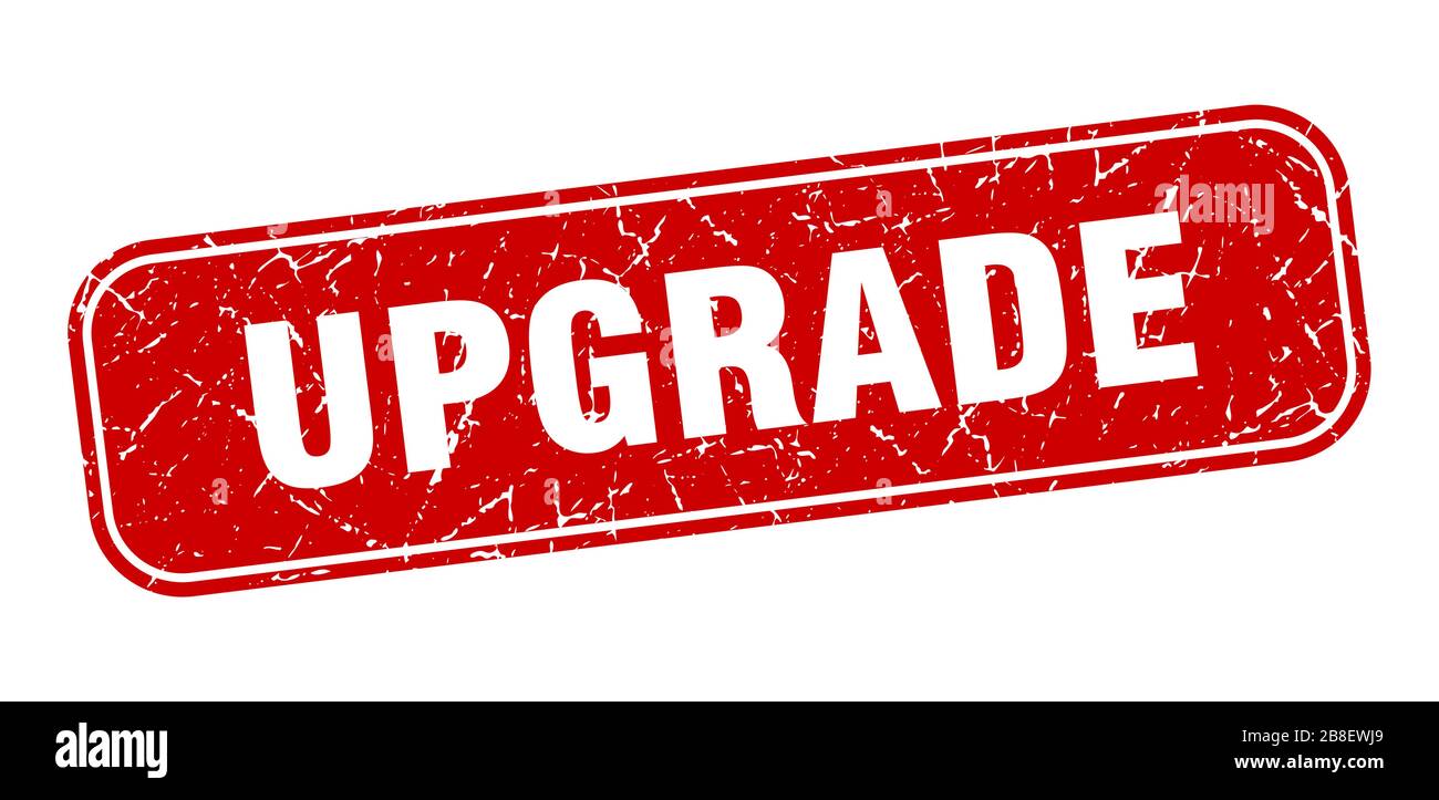 upgrade stamp. upgrade square grungy red sign Stock Vector Image & Art ...