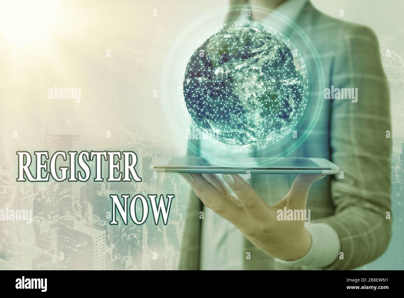 Conceptual hand writing showing Register Now. Concept meaning official ...