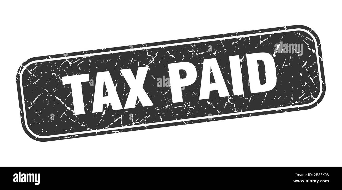 tax paid stamp. tax paid square grungy black sign Stock Vector Image ... tax paid stamp. tax paid square grungy black sign Stock Vector Image ...