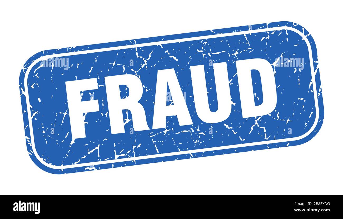 fraud stamp. fraud square grungy blue sign Stock Vector Image & Art - Alamy
