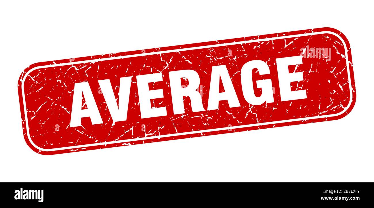 average stamp. average square grungy red sign Stock Vector Image & Art ...