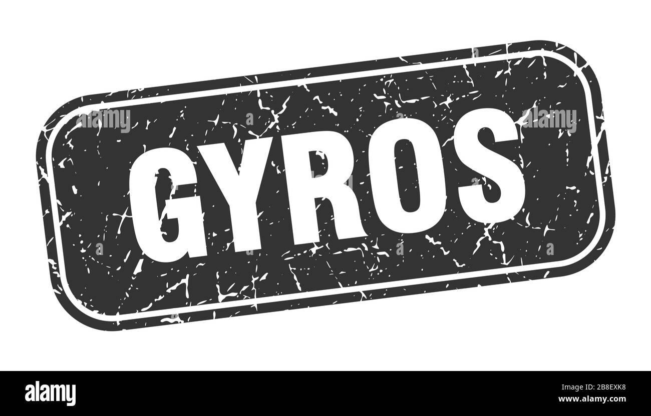 Gyros sign Black and White Stock Photos & Images - Alamy