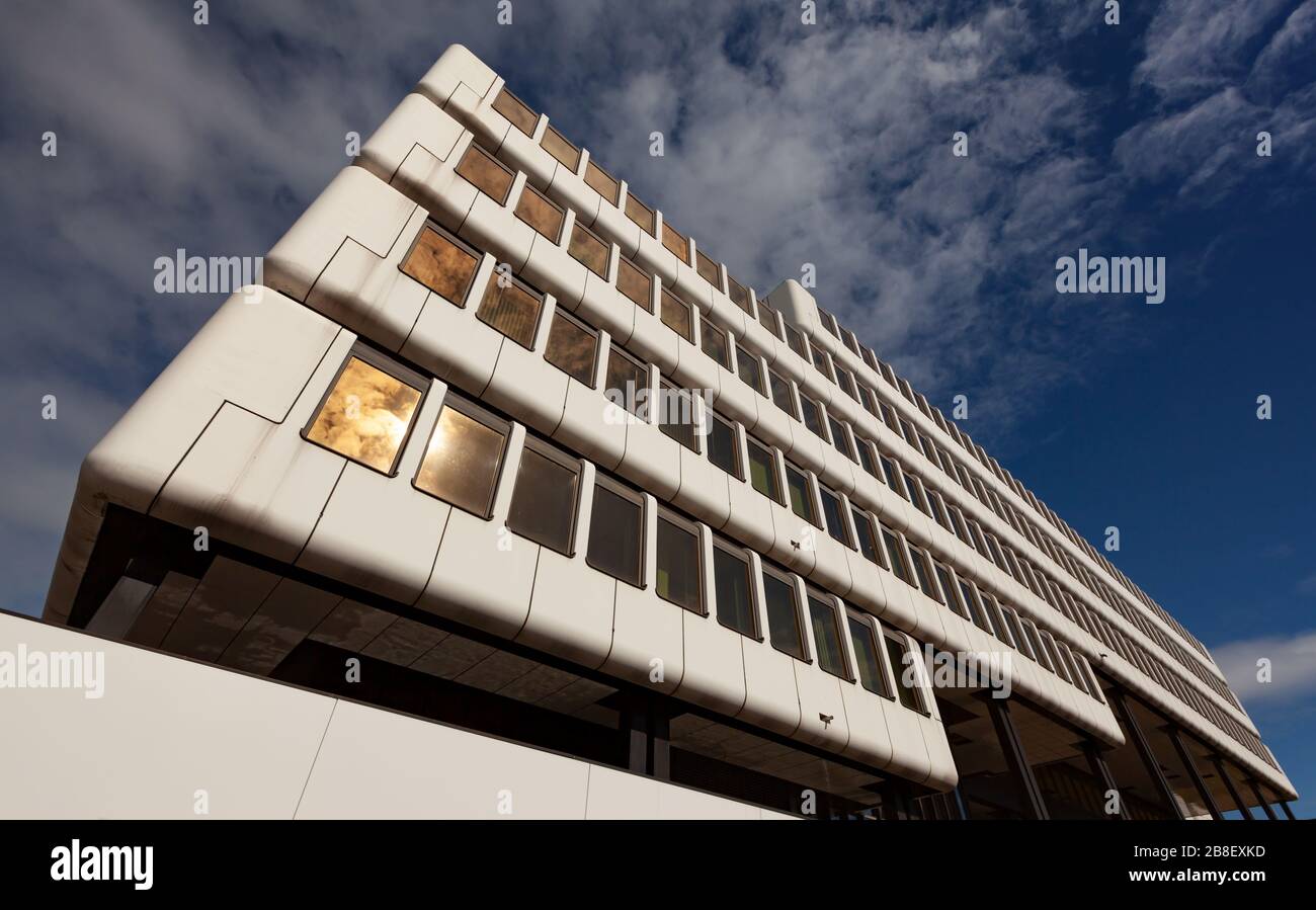 Office building 70s style in Dortmund, Germany Stock Photo - Alamy