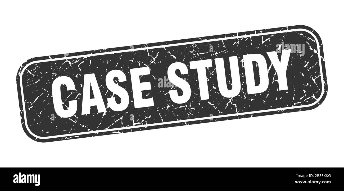 case study stamp. case study square grungy black sign Stock Vector ...