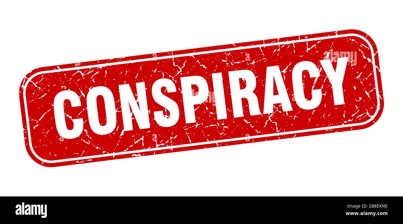 conspiracy stamp. conspiracy square grungy red sign Stock Vector Image ...