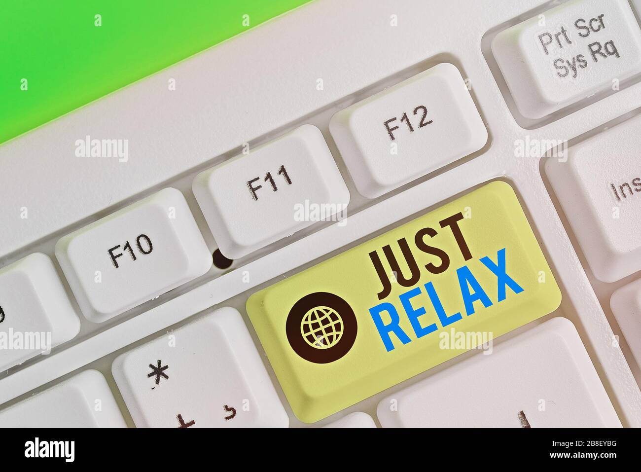 Text sign showing Just Relax. Business photo text to rest or do ...