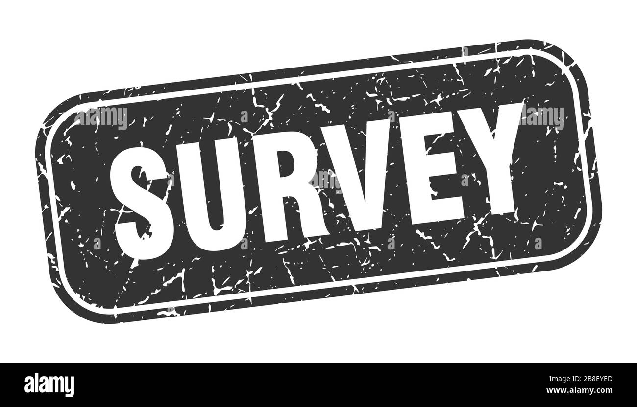 survey stamp. survey square grungy black sign Stock Vector Image & Art ...