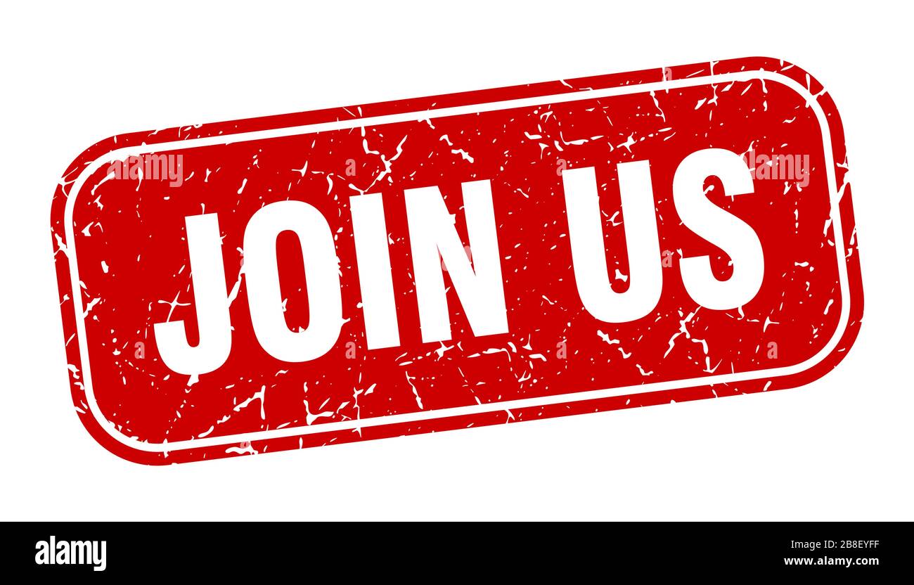 join us stamp. join us square grungy red sign Stock Vector Image & Art ...