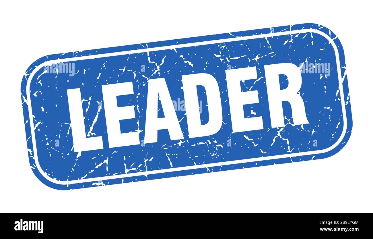 leader stamp. leader square grungy blue sign Stock Vector Image & Art ...
