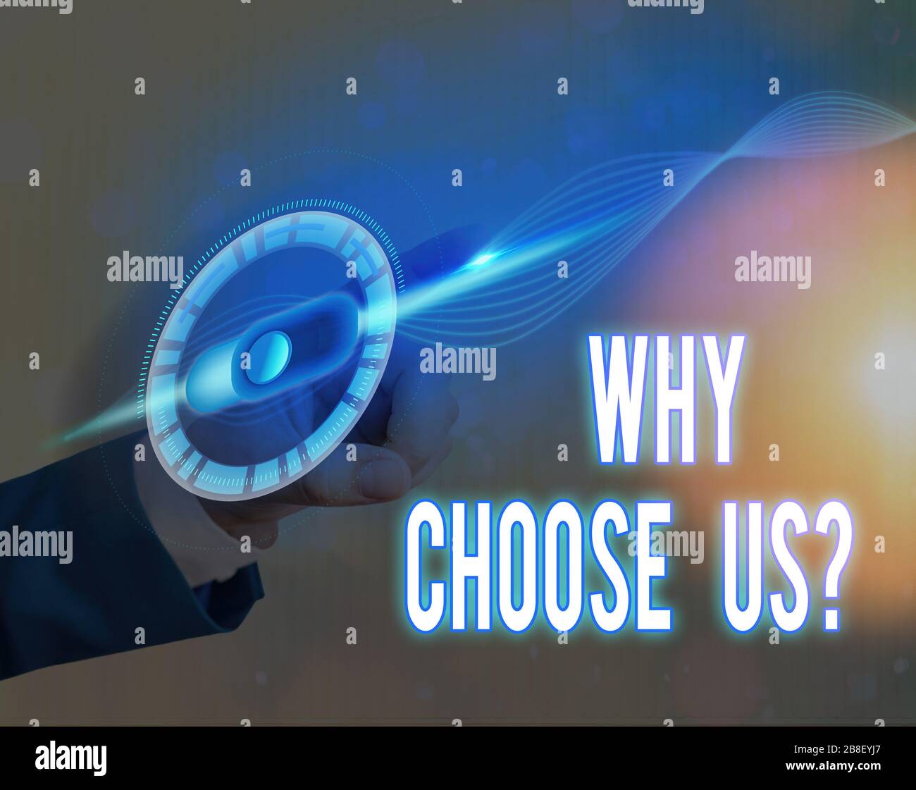 Text sign showing Why Choose Us Question. Business photo text list of ...