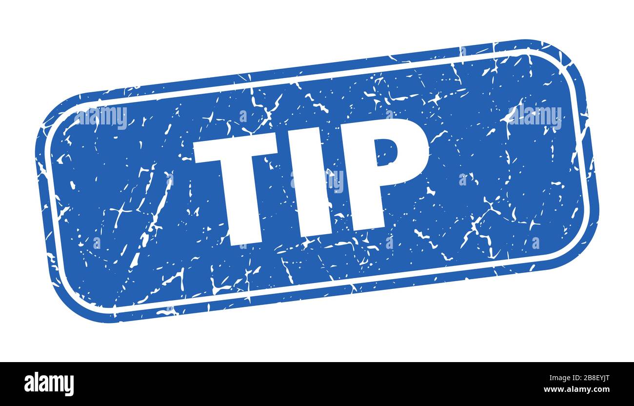tip stamp. tip square grungy blue sign Stock Vector Image & Art - Alamy